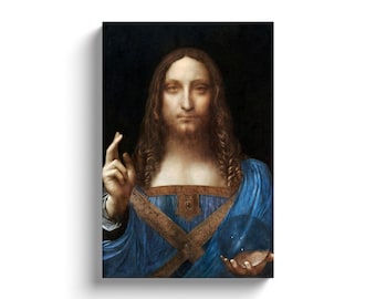 Salvator Mundi savior of the World by Leonardo Da Vinci. Ready to Frame ...