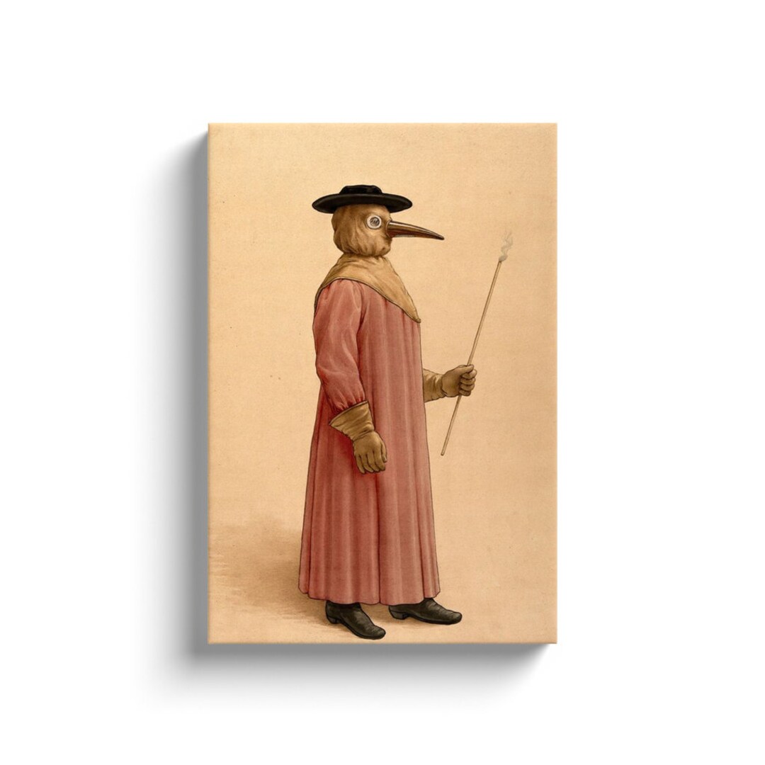 Plague Doctor, A Physician Wearing A 17th Century Plague Preventive ...