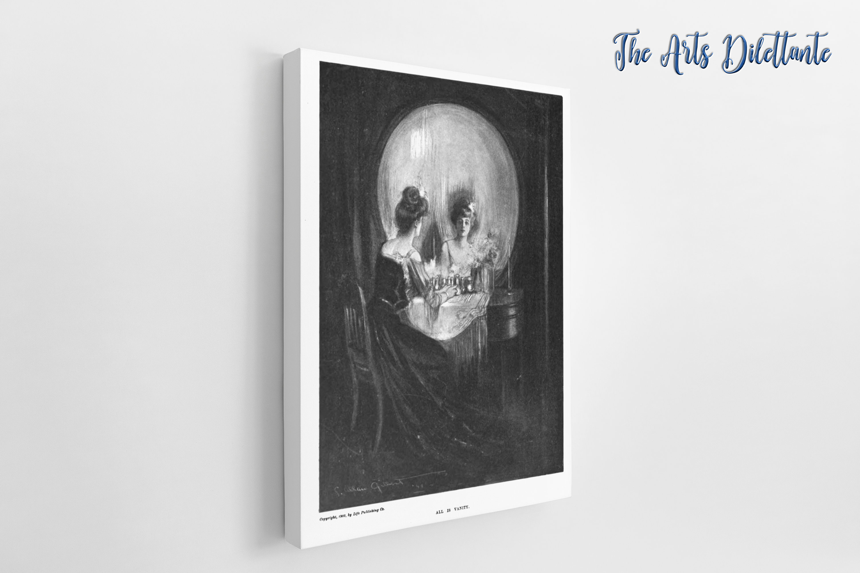 All is Vanity by Charles Allan Gilbert 1902, Memento Mori, Psychedelic ...