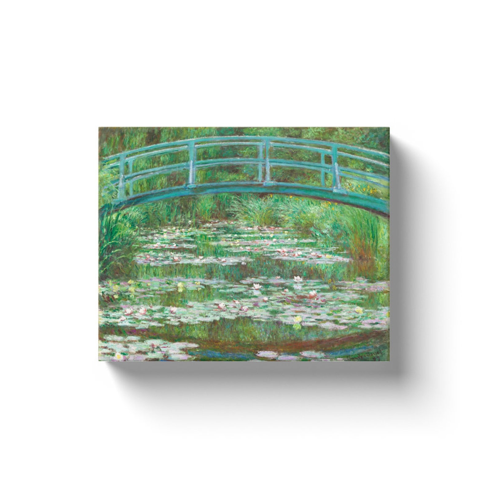 Japanese Bridge and Water Lily Pond (1899) by Claude Monet, or Japanese ...