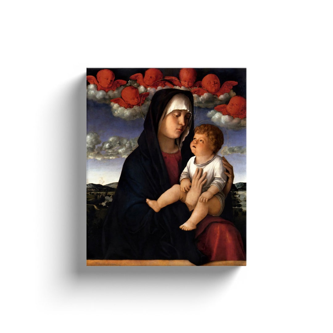 Madonna of Red Cherubims, by Giovanni Bellini, C.1485, Virgin Mary and ...