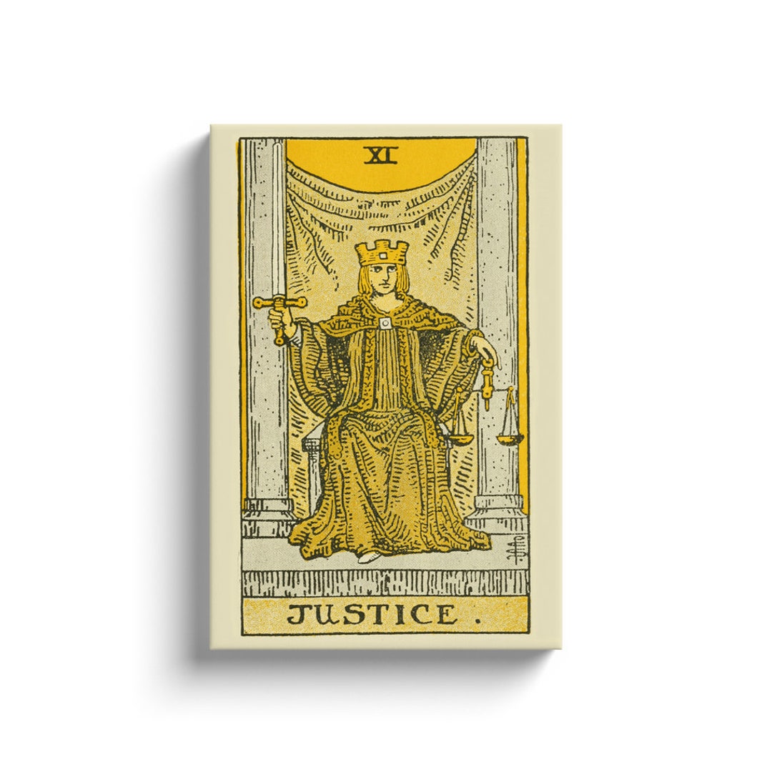 Justice, Tarot Tapestry, Tarot Print,tarot Art, Tarot Card Art, Tarot ...
