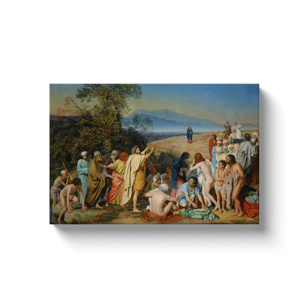 The Appearance of Christ Before the People, Jesus Painting, Jesus Wall ...