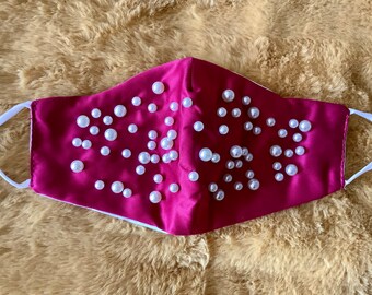 White Pearl Mask | Etsy