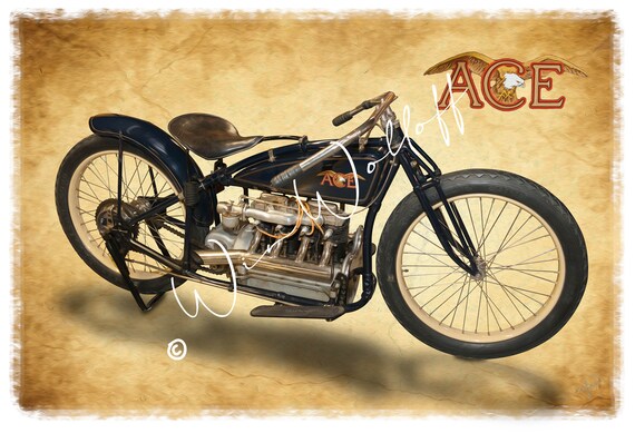 1920 Henderson Ace 4-cylinder - Etsy