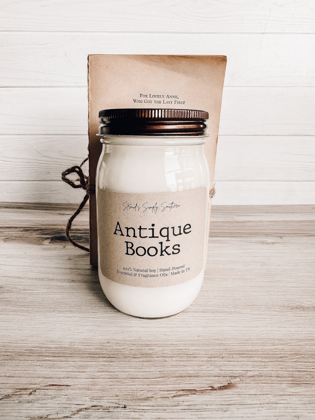 Antique Book Candle, Literary Candles, Bookish Candles, Book Nook, Old ...