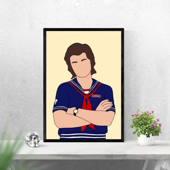 Steve Harrington Poster Stranger Things Season 3 Drawing - Etsy UK