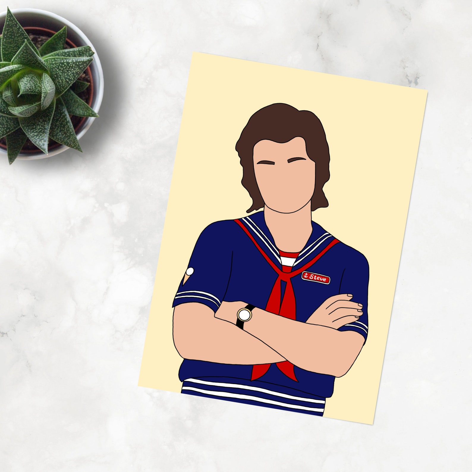 Steve Harrington Poster Stranger Things Season 3 Drawing - Etsy UK