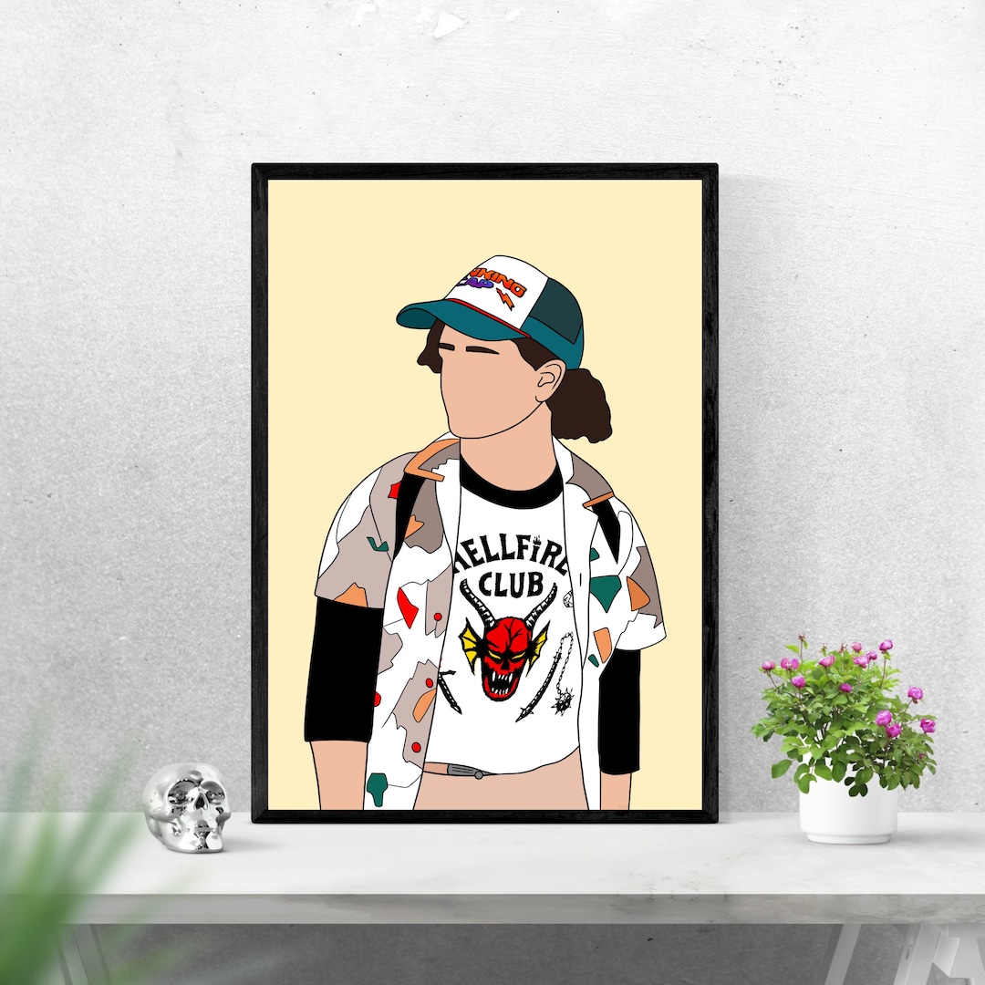Dustin Henderson Poster Stranger Things Season 4 Drawing - Etsy