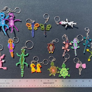 Beaded Animal Keychain Purse Backpack Charm - Etsy