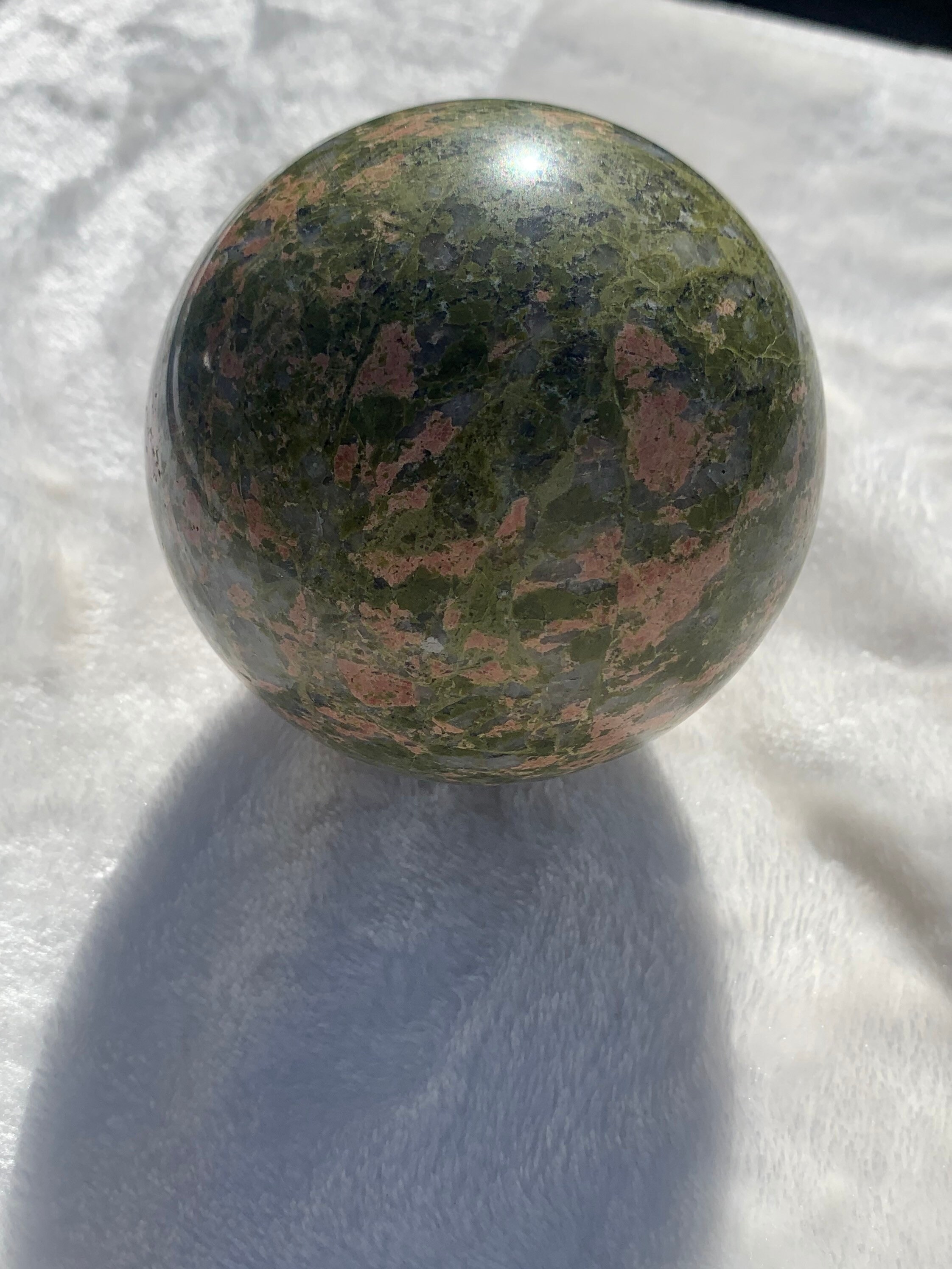 Extra Large Unakite Sphere 92 Mm - Etsy