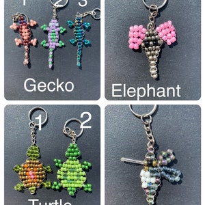 Beaded Animal Keychain Purse Backpack Charm - Etsy