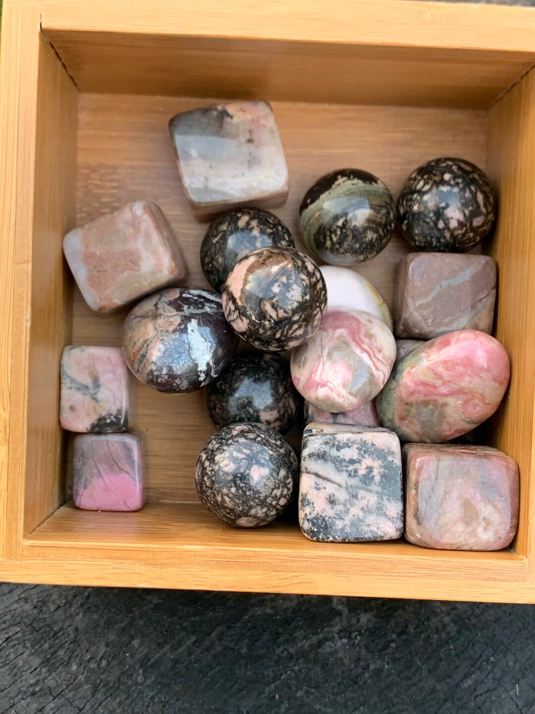 Rhodonite Tumbles/spheres/cubes - Etsy