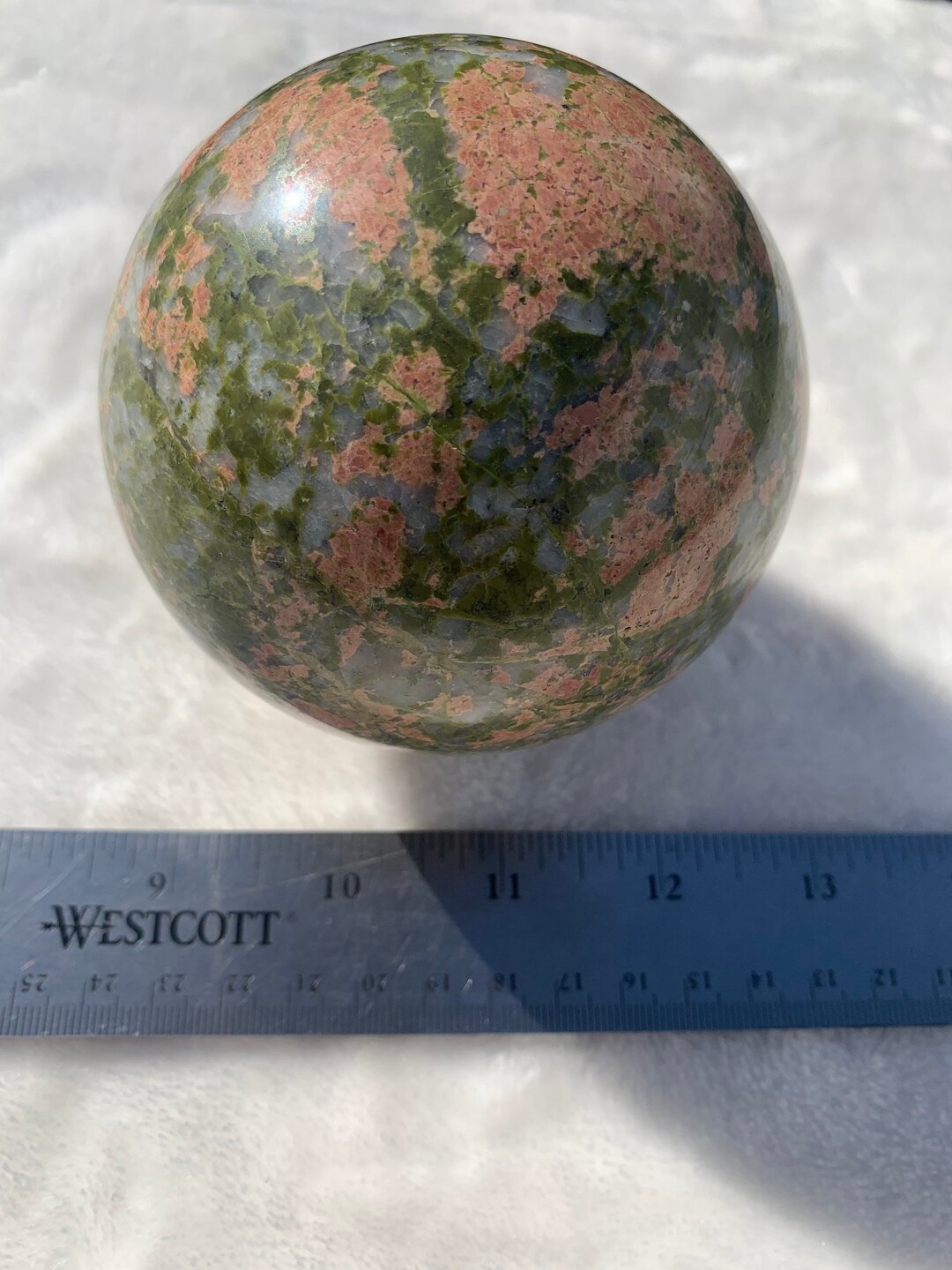 Extra Large Unakite Sphere, 92 Mm - Etsy