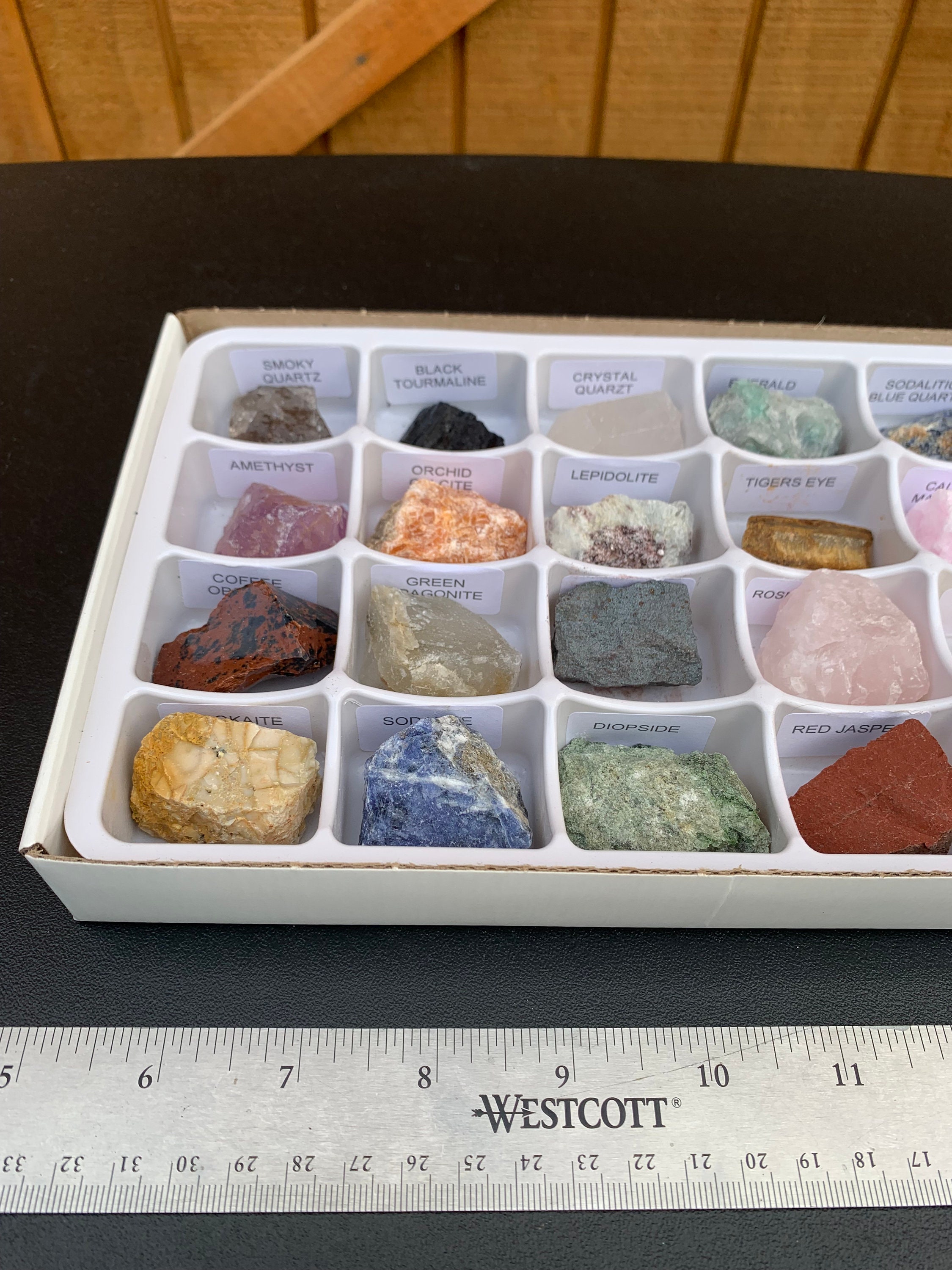 24 Piece Rough Stone Set Identification Kit Starter Set | Etsy