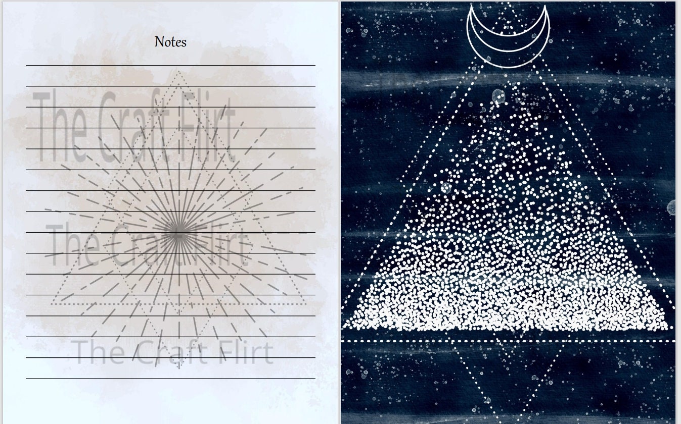 Digital or Printable Blank Spell Book Wicca Magic - Etsy