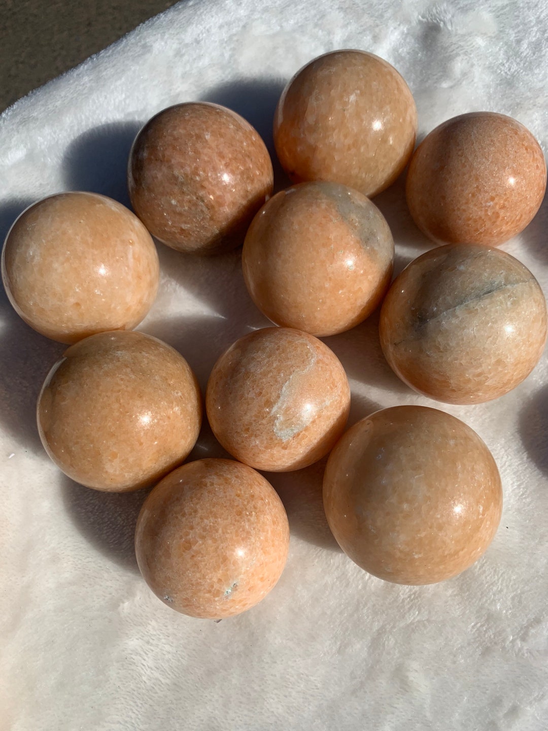 Esfera naranja de jade/jadeíta, 49-55 mm - Etsy España