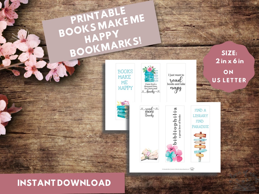 Printable Watercolor Bookmarks | Bookmark With Quotes | Printable ...