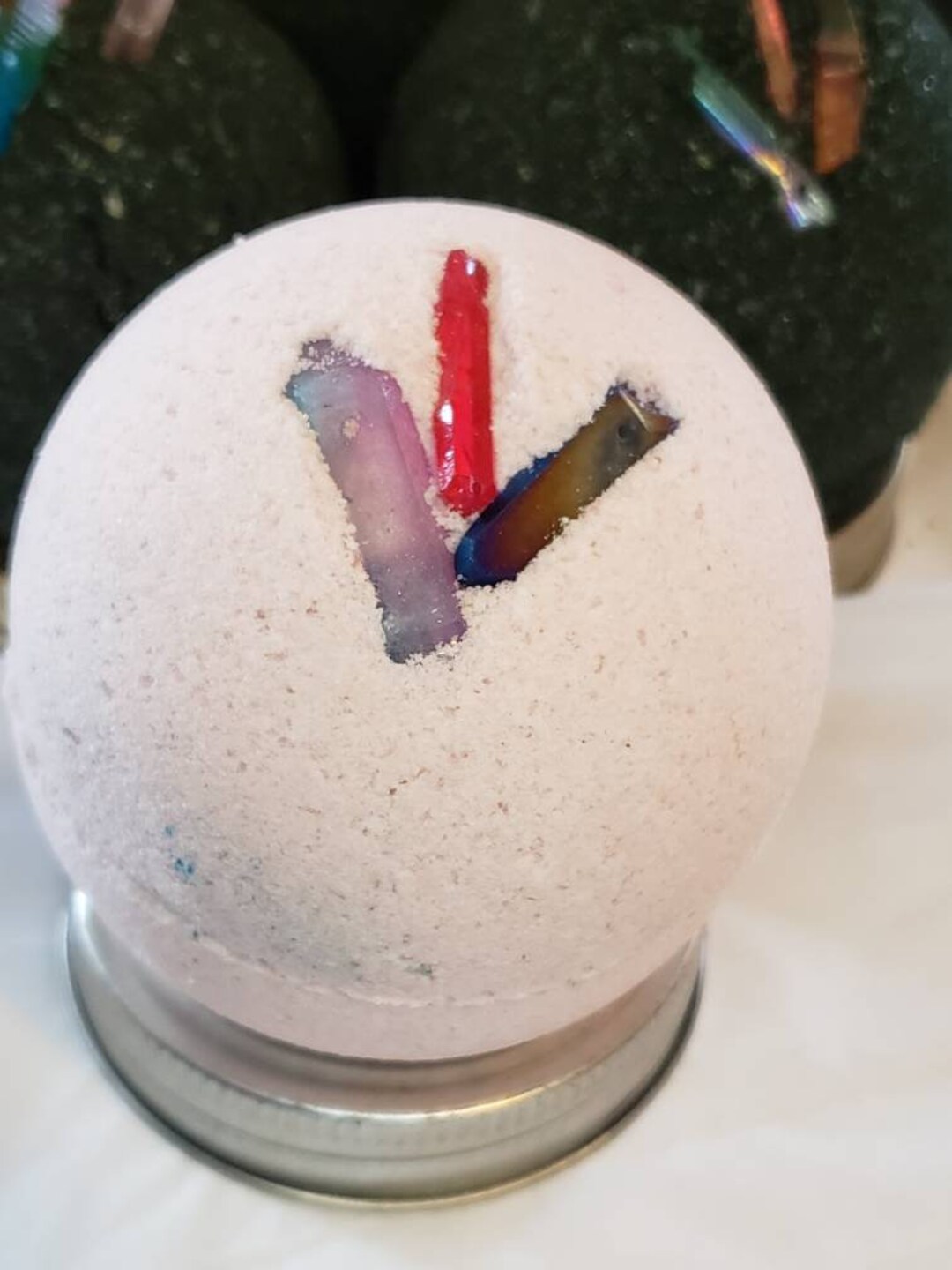 Crystal Topped Shimmering Water Bath Bomb 10 Ounce Bath Bomb, With ...