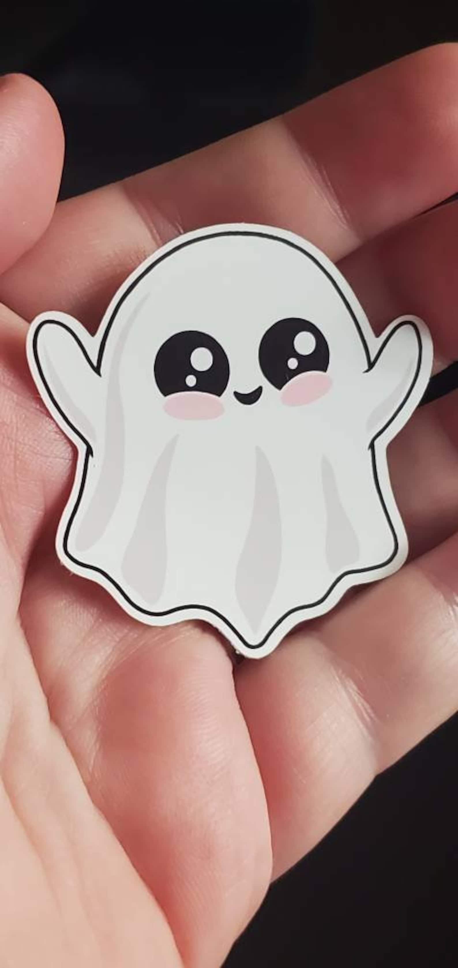 Super Cute Ghost Sticker / Halloween Decoration / Ghost Decal - Etsy