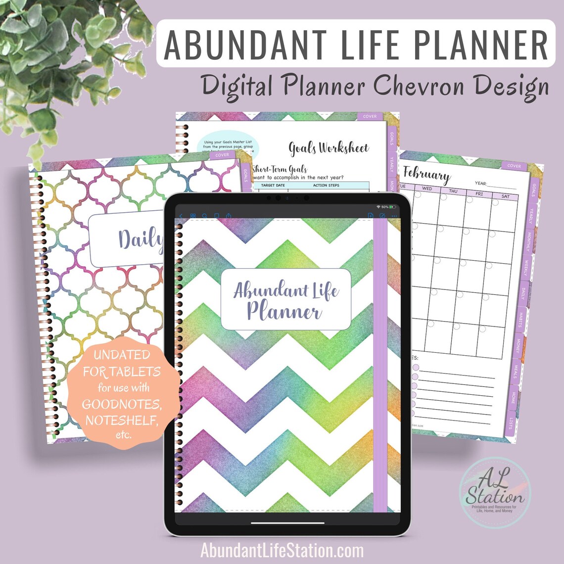 IPad Digital Planner, Tablet Planner, Goodnotes, Noteshelf Undated ...