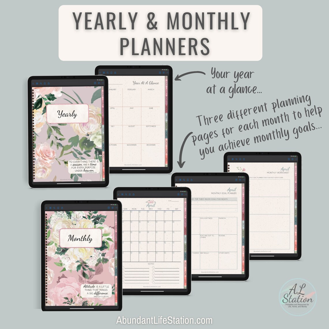 Digital Planner Goodnotes Digital Planner Undated Digital Planner iPad ...