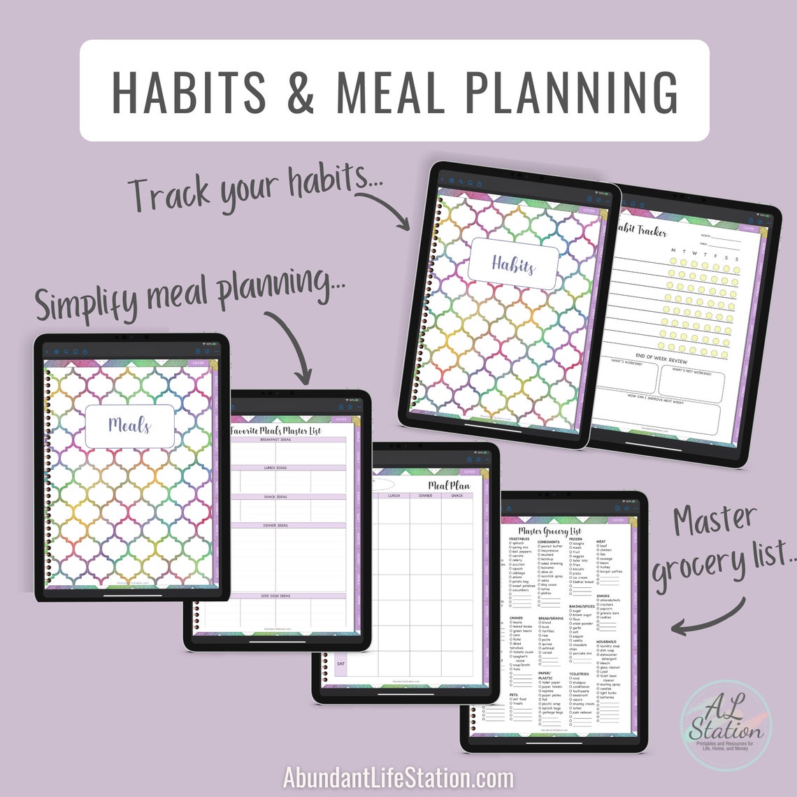 IPad Digital Planner, Tablet Planner, Goodnotes, Noteshelf Undated ...