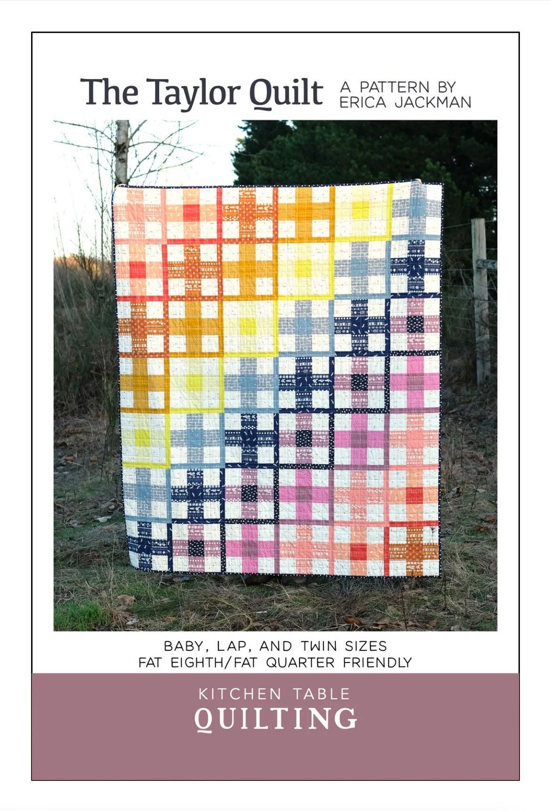 The Taylor Quilt Pattern Modern Quilt Paper Pattern Kitchen - Etsy