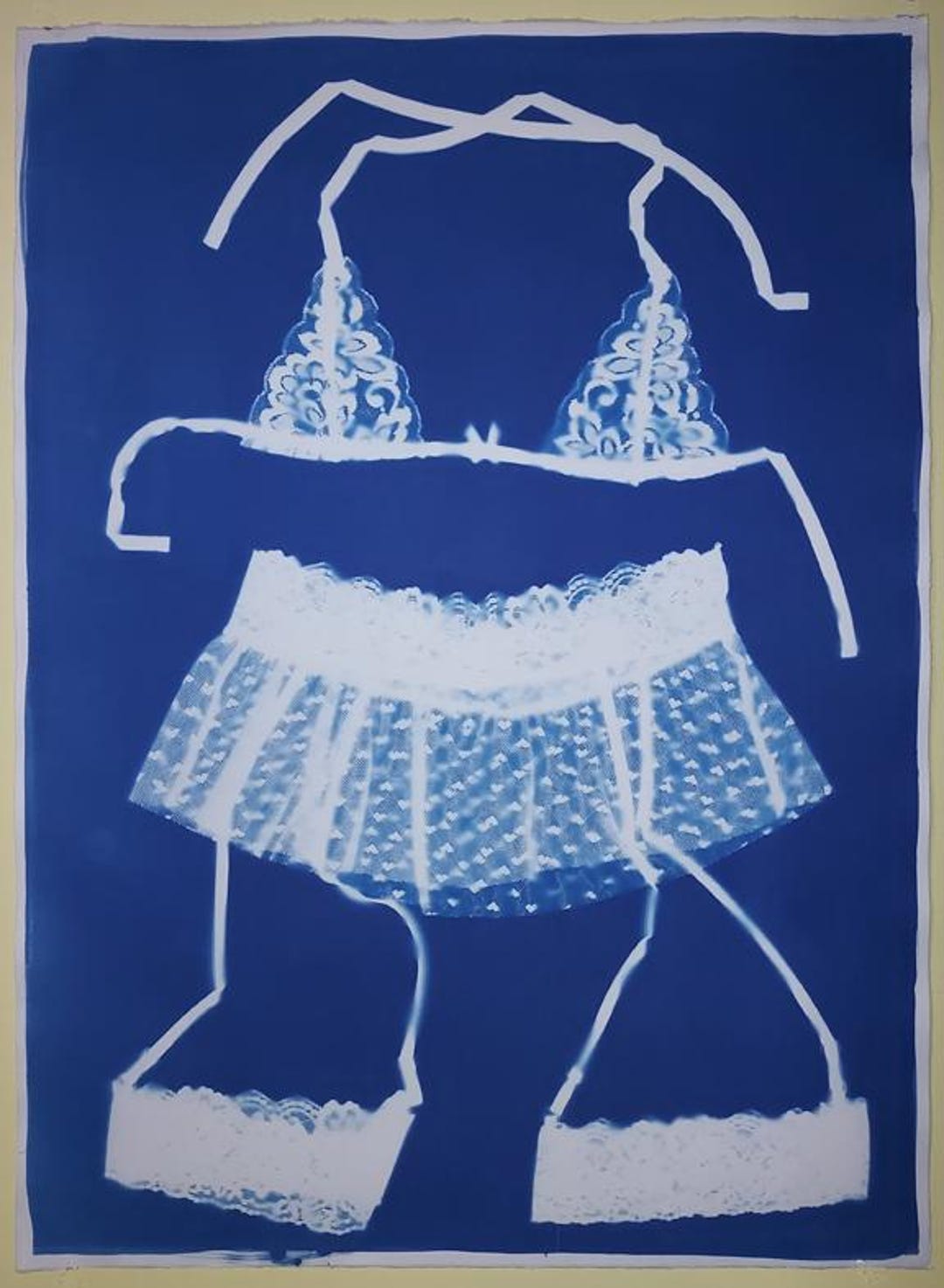 Lingerie Cyanotype Photogram #2 - Etsy