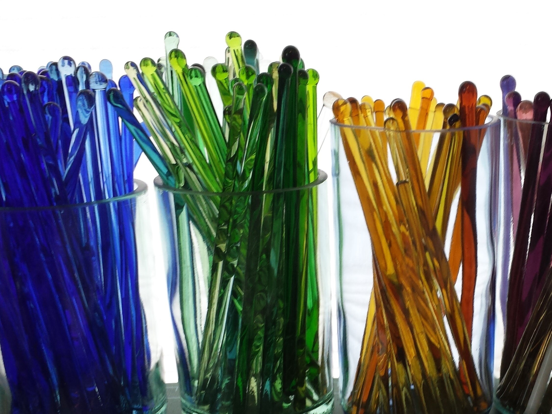 Handmade Vintage 1950s MCM Swizzle Stick 2 Long Teal Dangle - Etsy UK