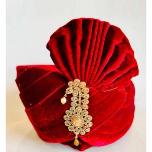 Royal Red Velvet Turban - Etsy