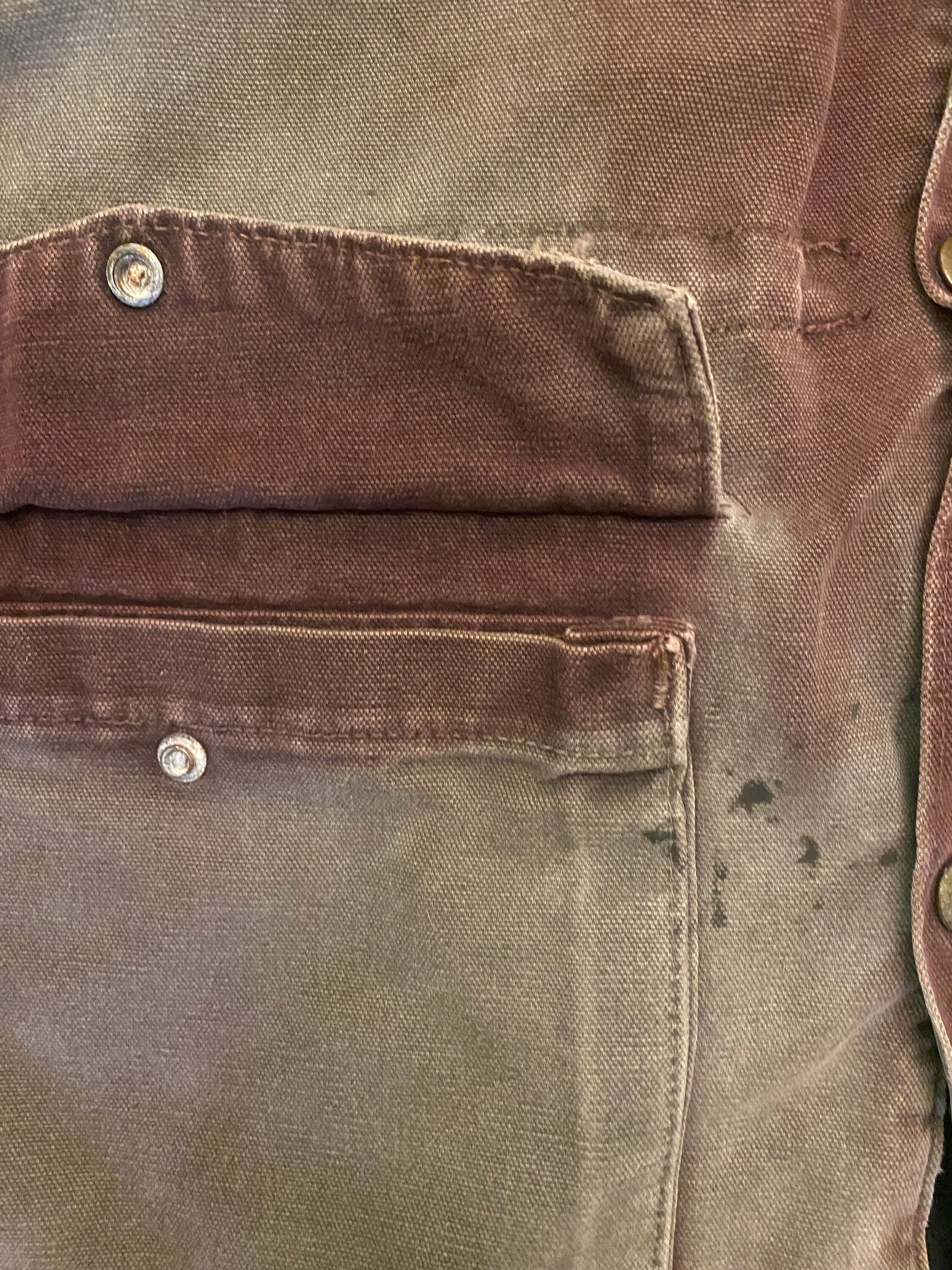 M, USA Carhartt Vintage Chore Jacket, Distressed - Etsy