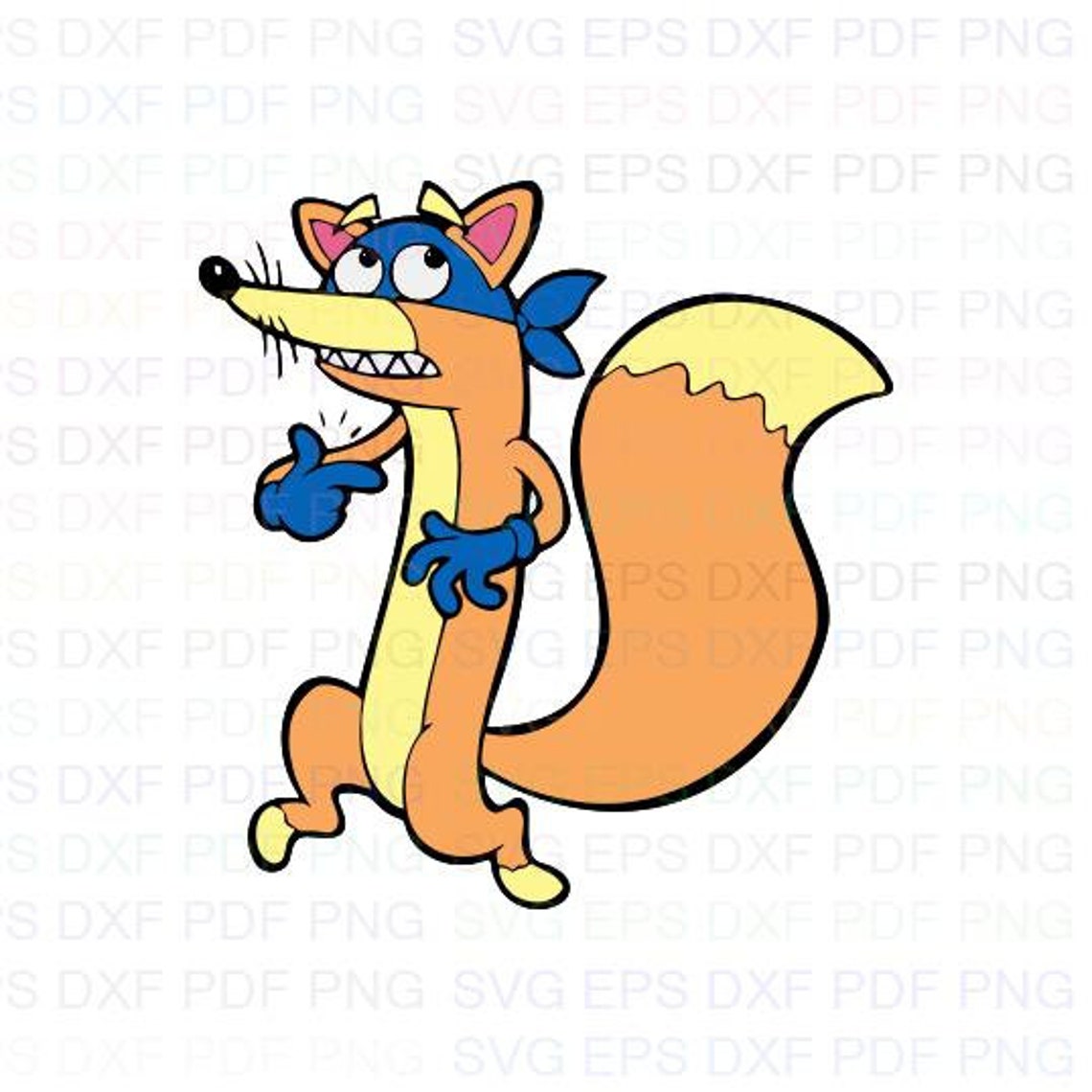 Swiper Dora The Explorer Svg Dxf Eps Pdf Png Cricut Cutting | Etsy