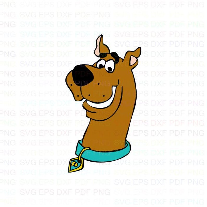 Scooby Doo Face Svg Dxf Eps Pdf Png Cricut Cutting File Etsy