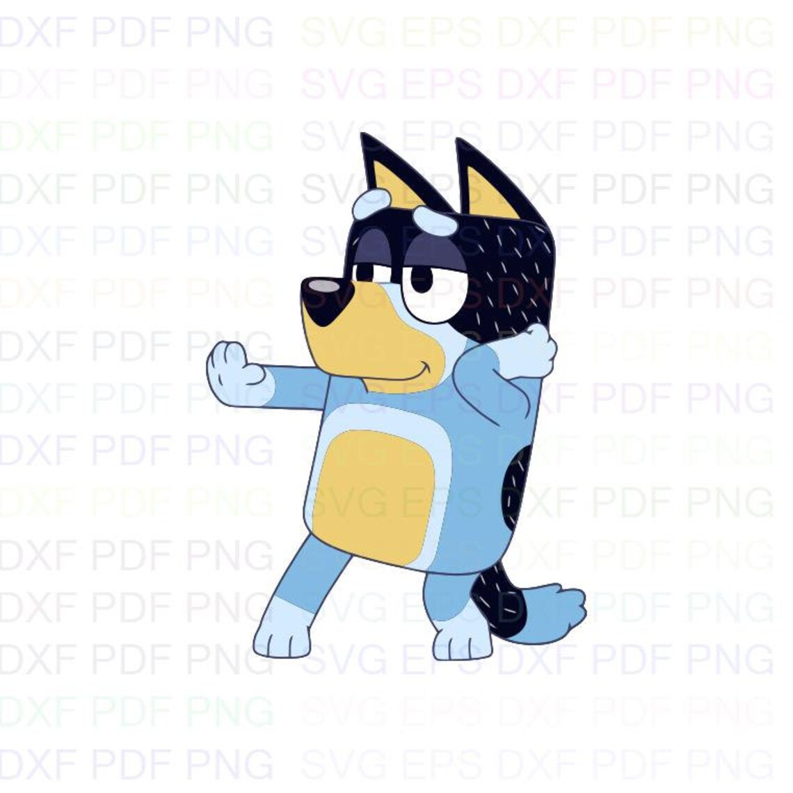 Bandit Bluey Friends Svg Dxf Eps Pdf Png Cricut Cutting | Etsy