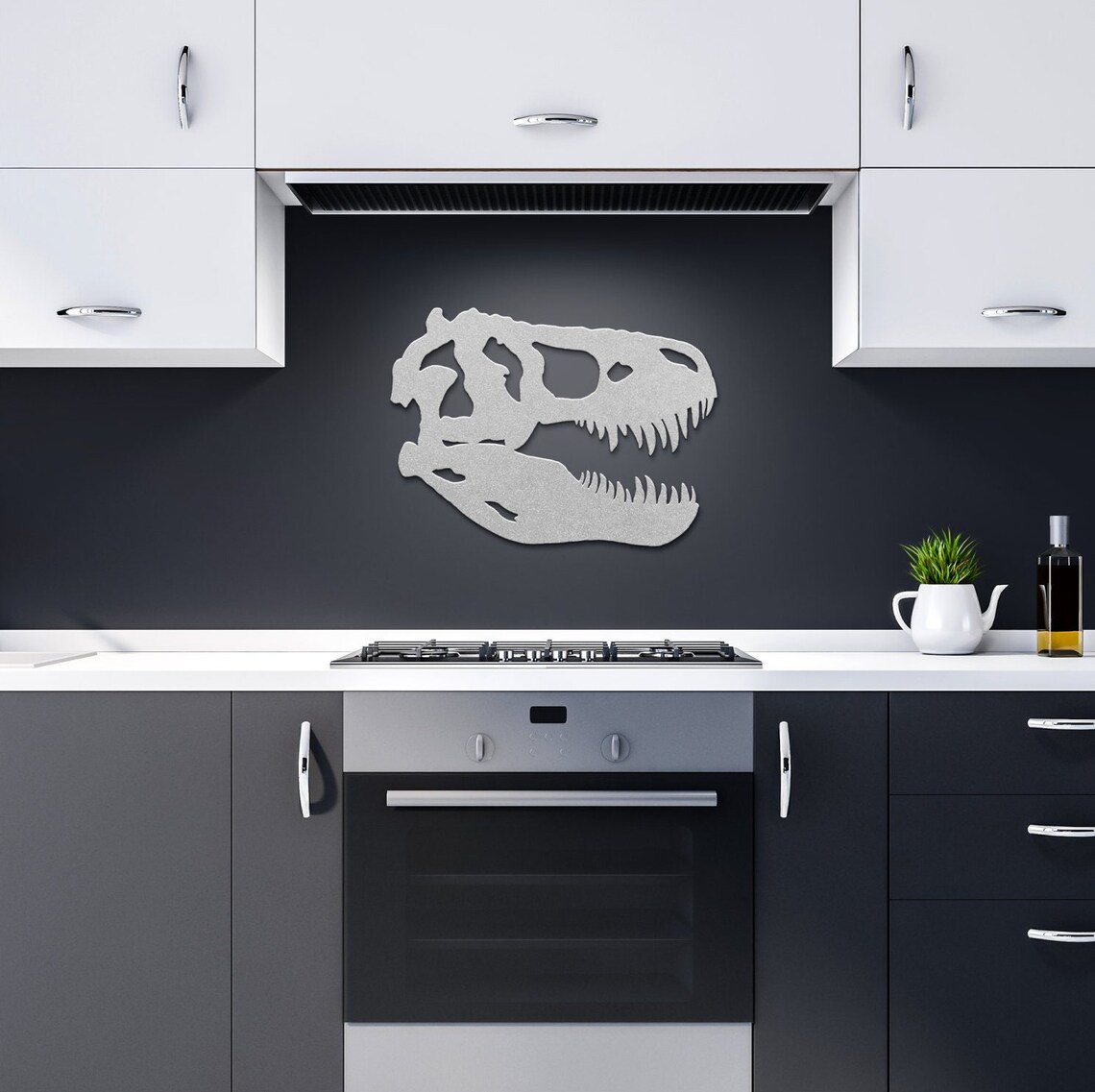 T-rex Dinosaur Metal Wall Art, Tyrannosaurus Rex Skull Wall Art ...
