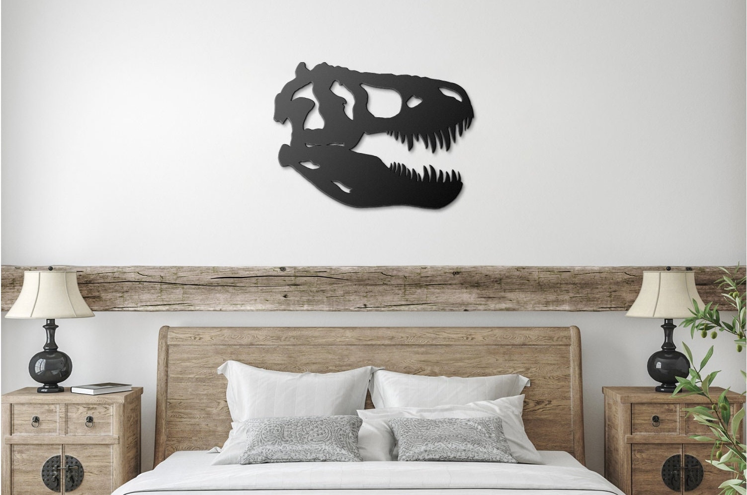 T-rex Dinosaur Metal Wall Art, Tyrannosaurus Rex Skull Wall Art ...