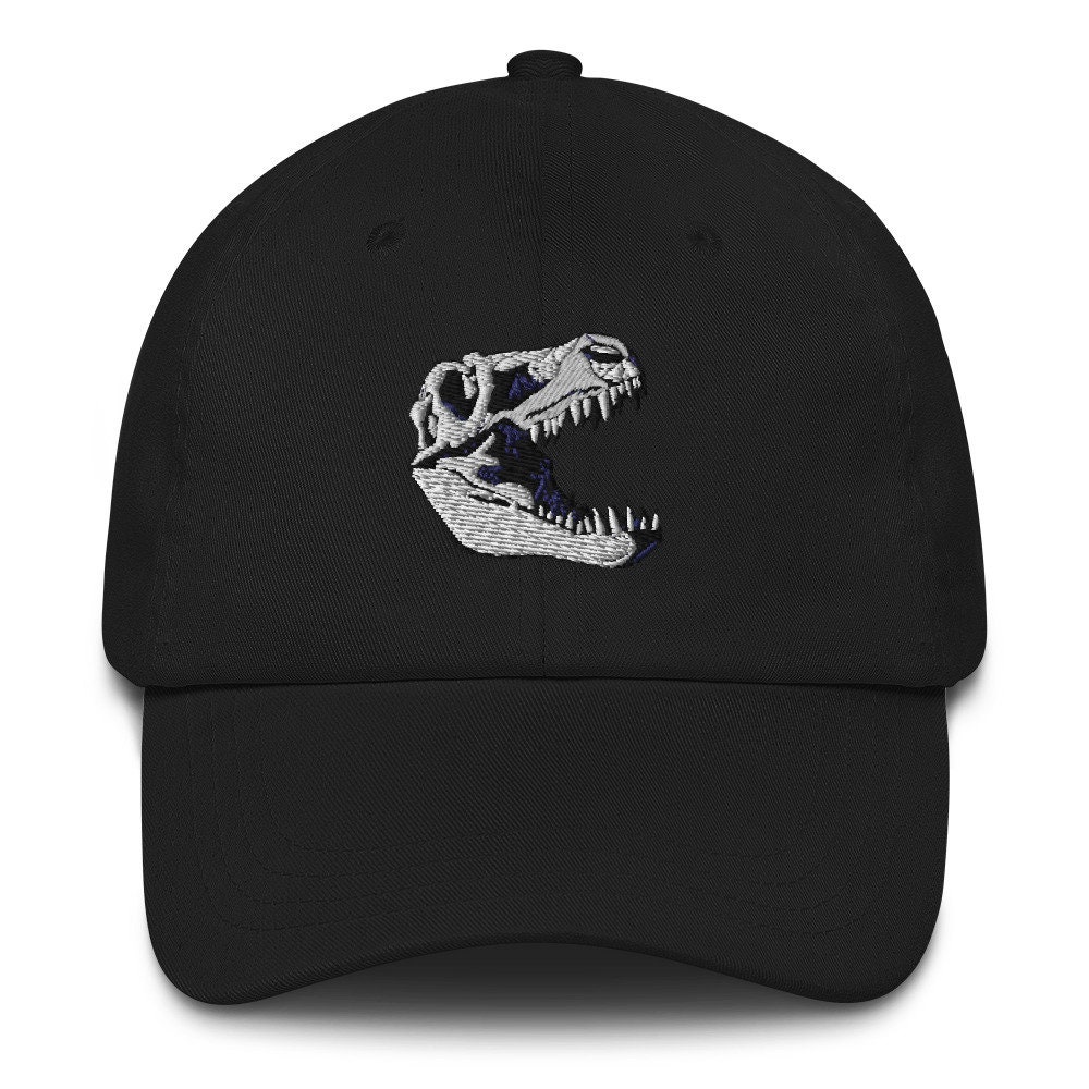 T-rex Dinosaur Dad Hat: Embroidered Tyrannosaurus Rex Skull - Etsy