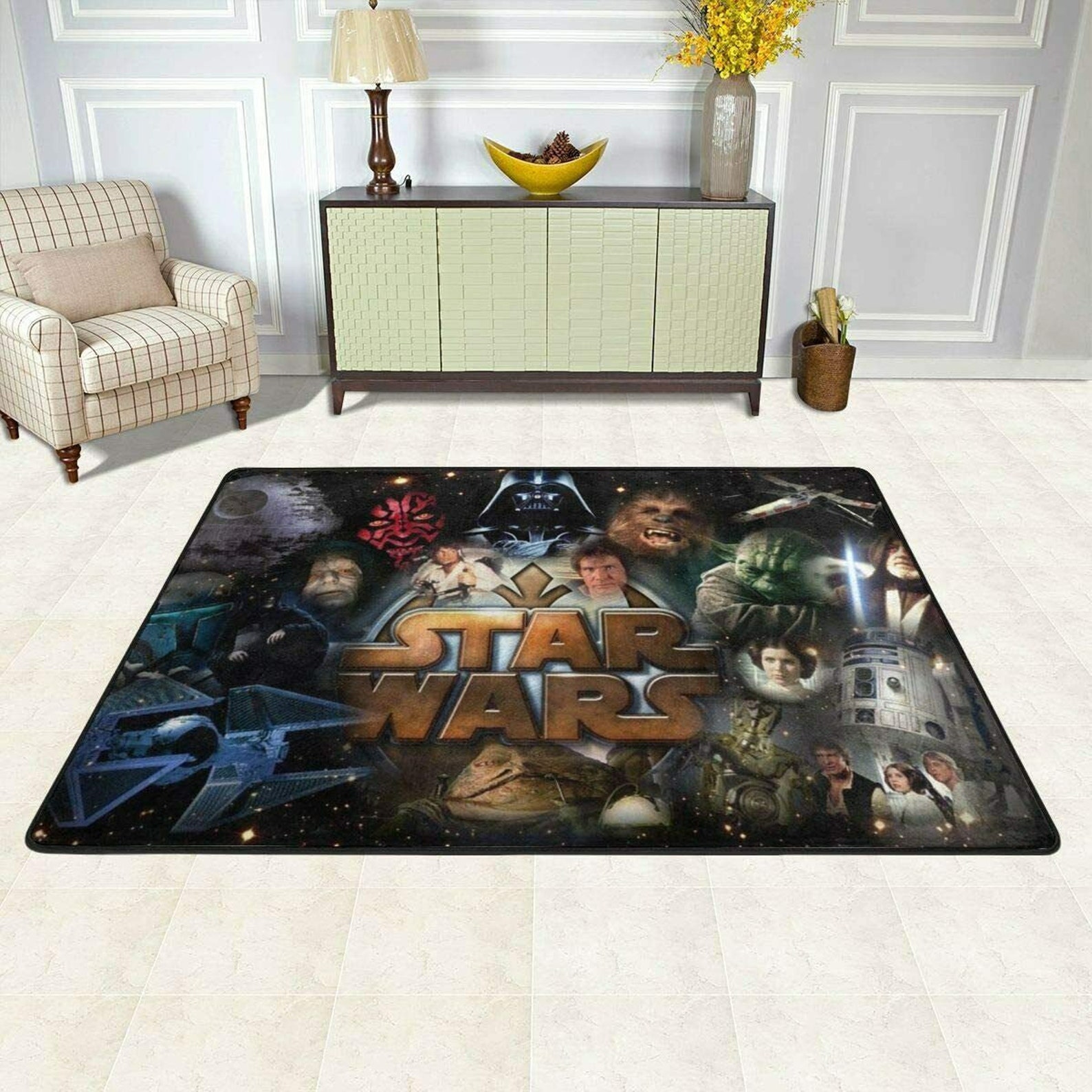 Star Wars Rugs Anti-Skid Area Rugs Living Room Bedroom | Etsy