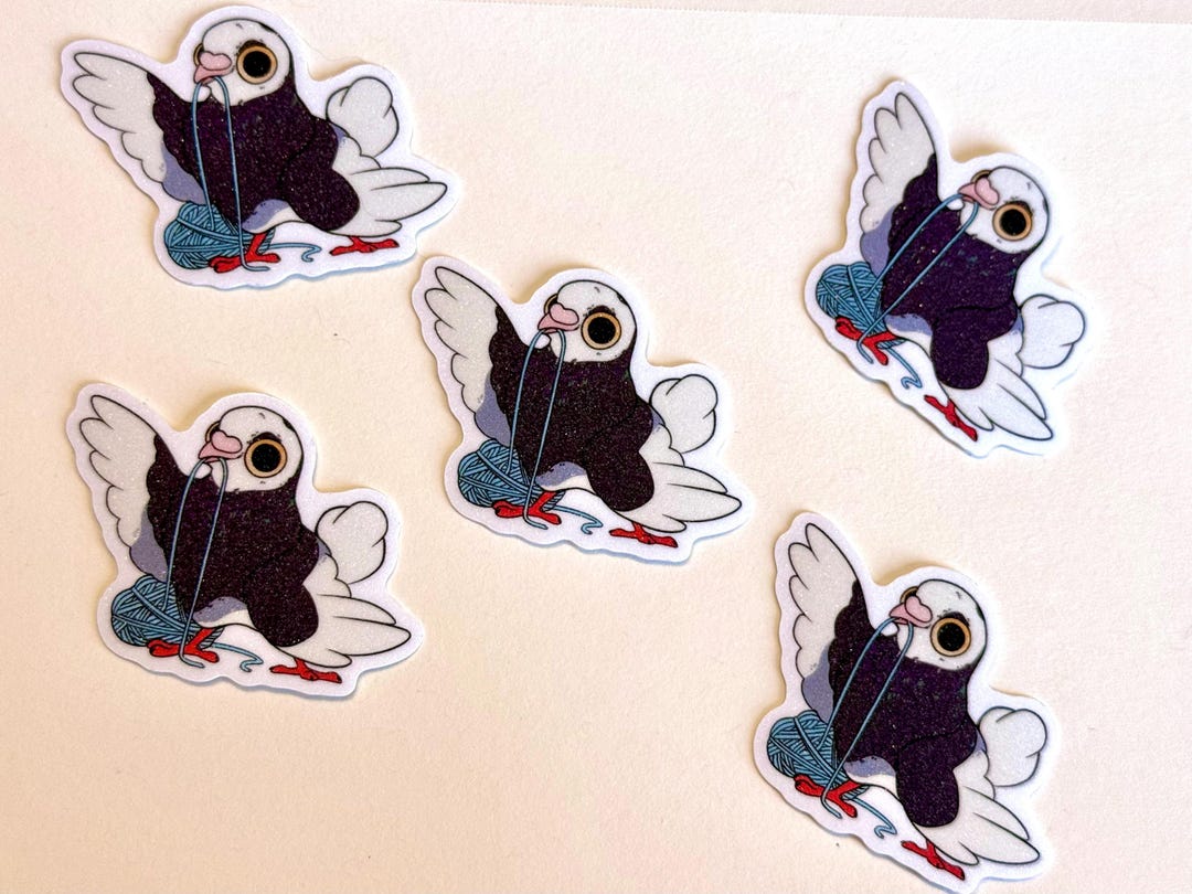 Pigeon Sticker || Sensory Strip || Sand Glitter - Etsy