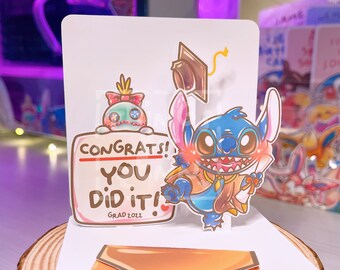 Stitch Pop up Card - Etsy