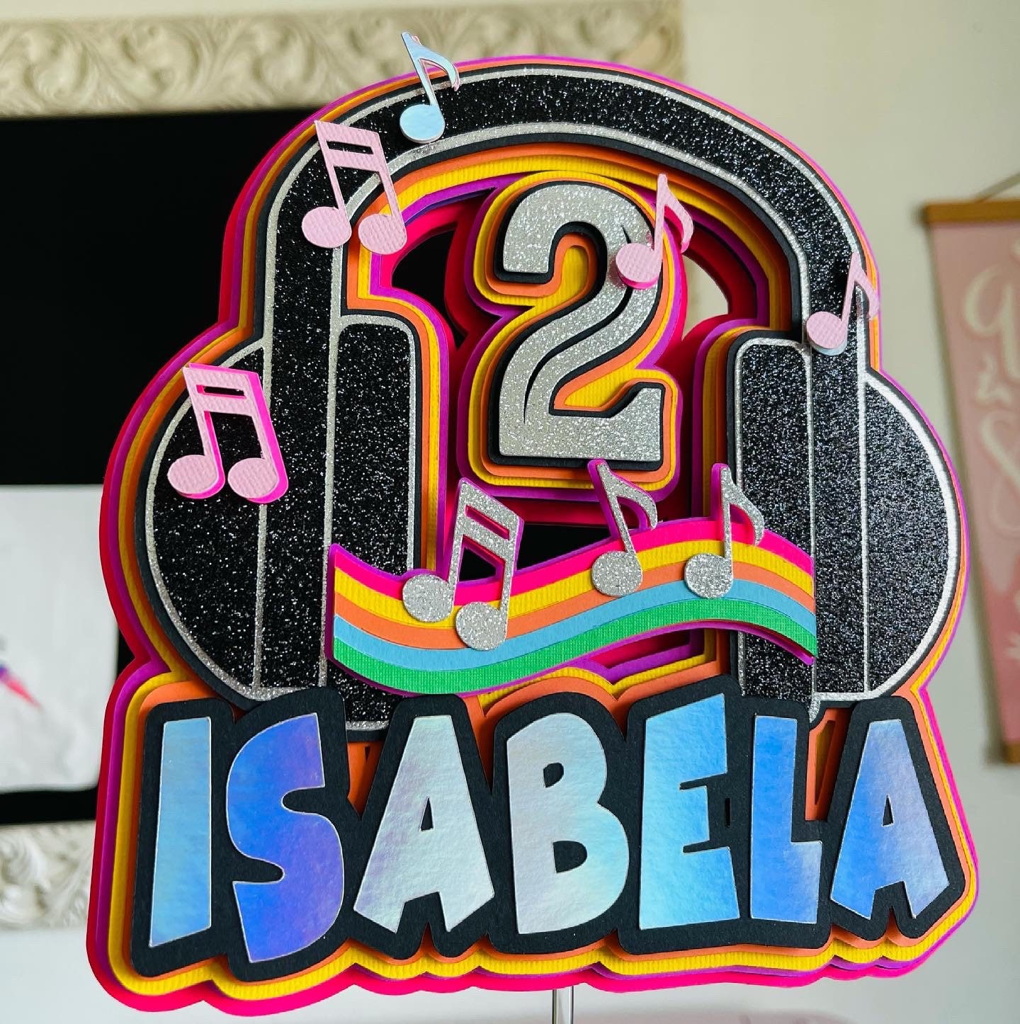 Music Theme Cake Topper - Etsy