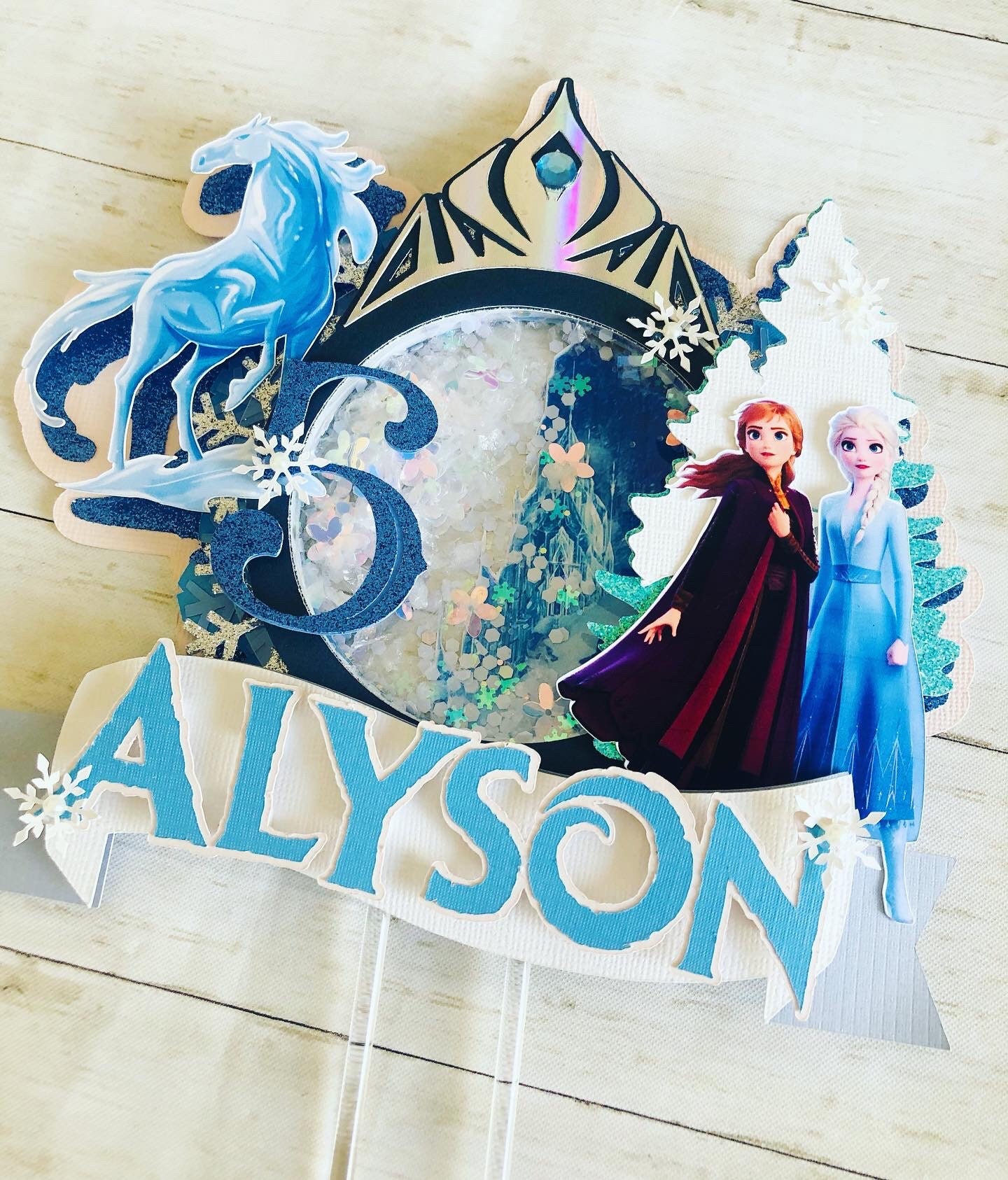 Frozen Cake Topper Elsa and Anna Cake Topper Frozen 2 Cake Topper ...