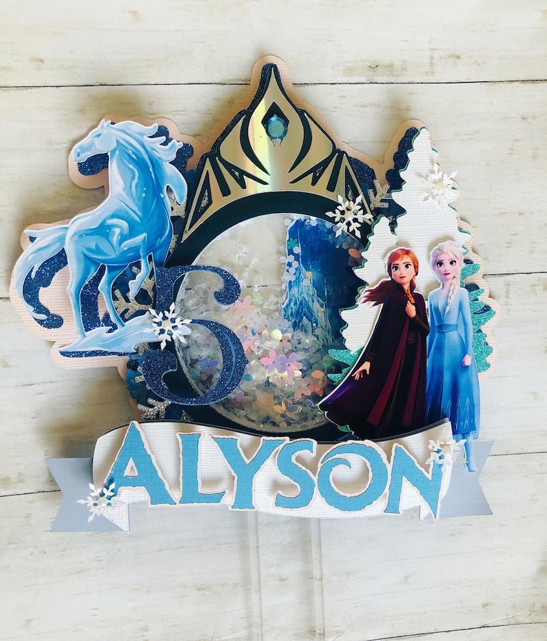 Frozen Cake Topper Elsa and Anna Cake Topper Frozen 2 Cake | Etsy