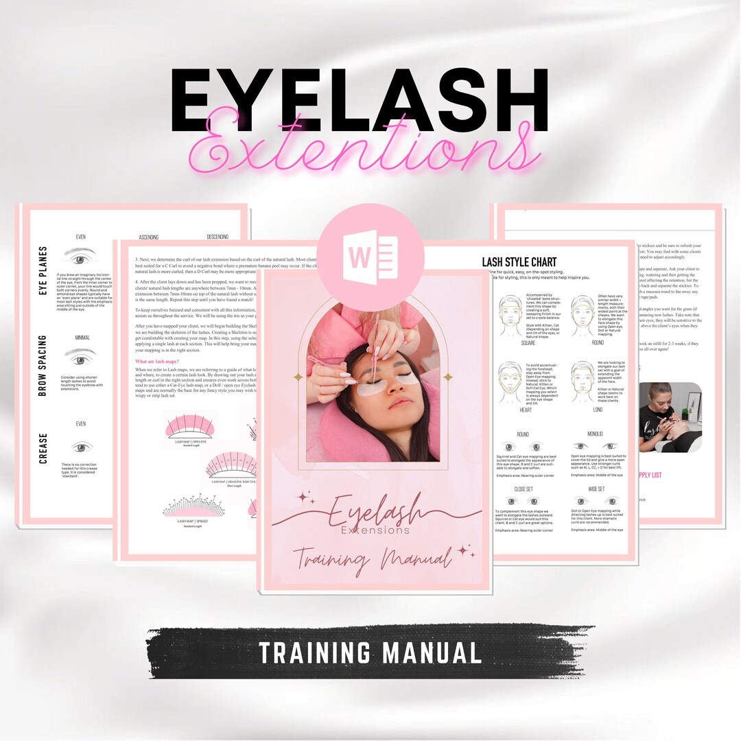 Beginner Friendly Eyelash Extensions Training Manual . Classic, Volume ...