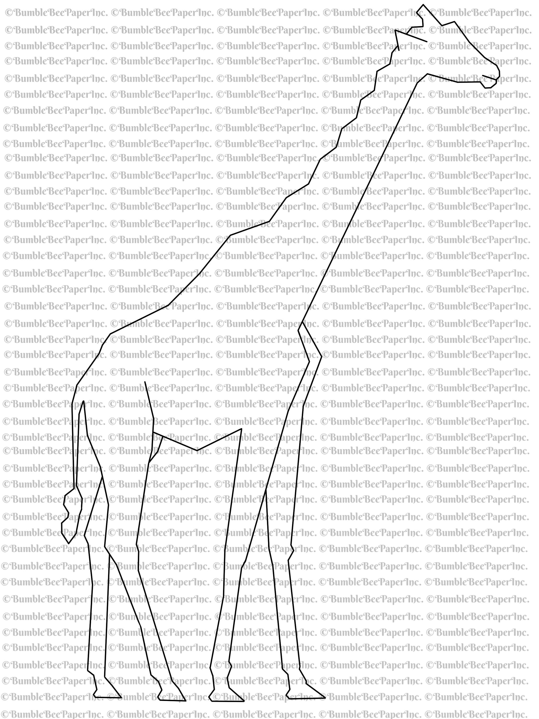 Geometric Giraffe Coloring Page and Wall Art - Etsy UK
