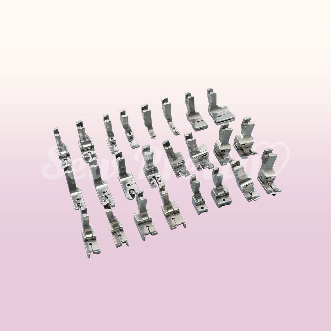 24PCS Presser Foot Set With Case for Industrial High Shank Sewing ...