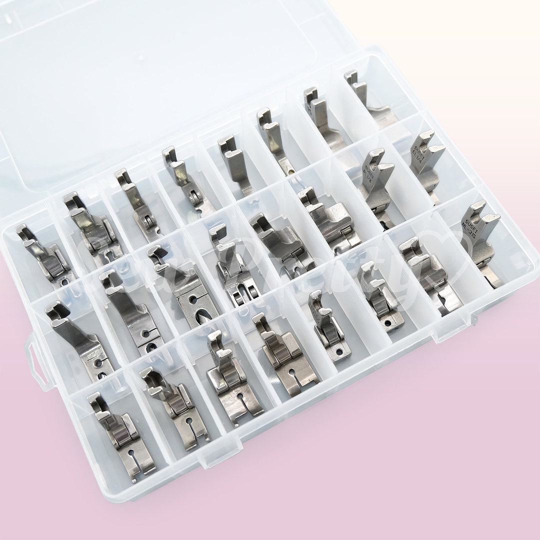 24PCS Presser Foot Set With Case for Industrial High Shank Sewing ...