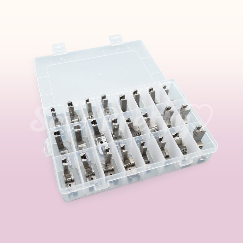 24PCS Presser Foot Set With Case for Industrial High Shank Sewing ...
