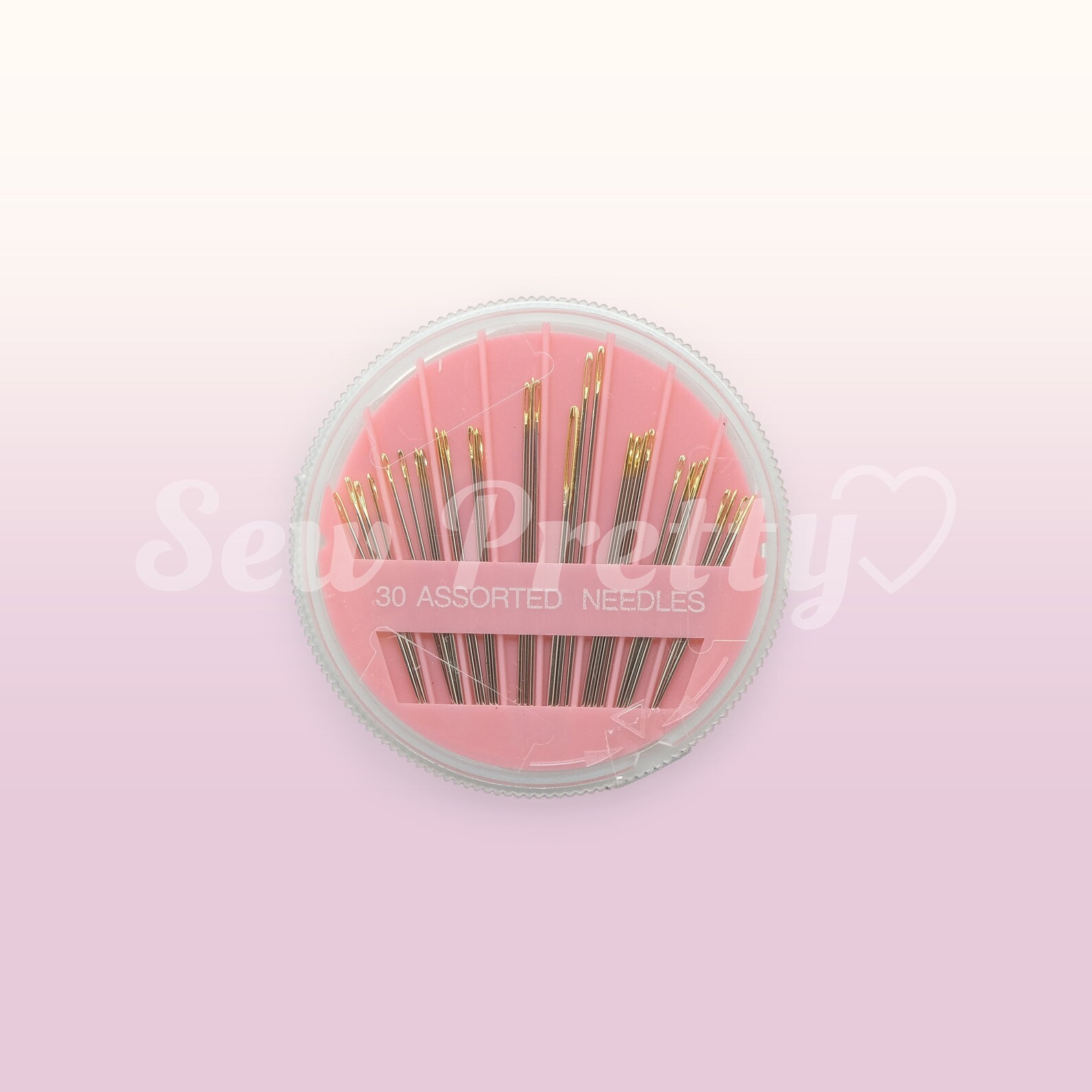 Hand Sewing Needle Set Variety Sizes Pack in Pink Wheel Case - Etsy